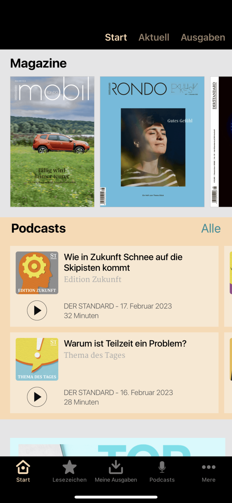 Leitfaden zum STANDARD ePaper - DER STANDARD Abo & Angebote